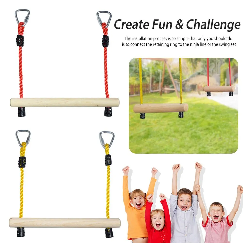 Climbing Rope For Swing Set: Kids' Monkey Bar Trapeze Swing Set ...