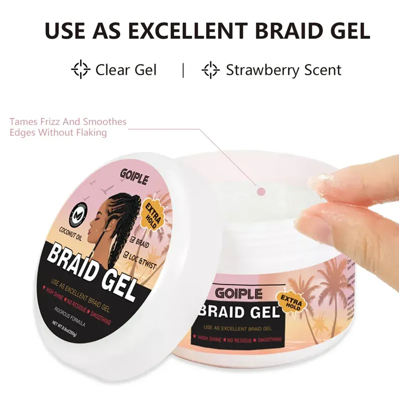 DHgate.com:GOIPLE Extra Hold High Shine Braiding Gel: Braid Styling ...