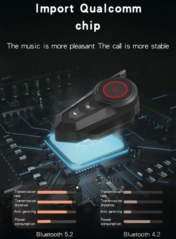 X 15 PRO Bluetooth Motorcycle Intercoms Intercom With Colorful Ambient ...