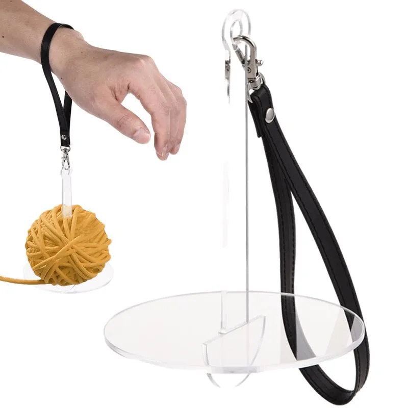 String Dispenser Holder Acrylic Detachable Wrist Yarn Holder Reusable ...