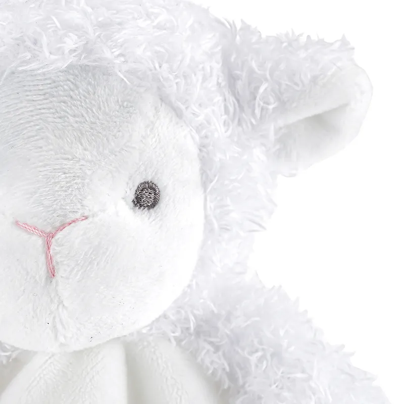 202435CM Unisex Baby Lamb Security Blanket with Pacifier Holder, Soft ...