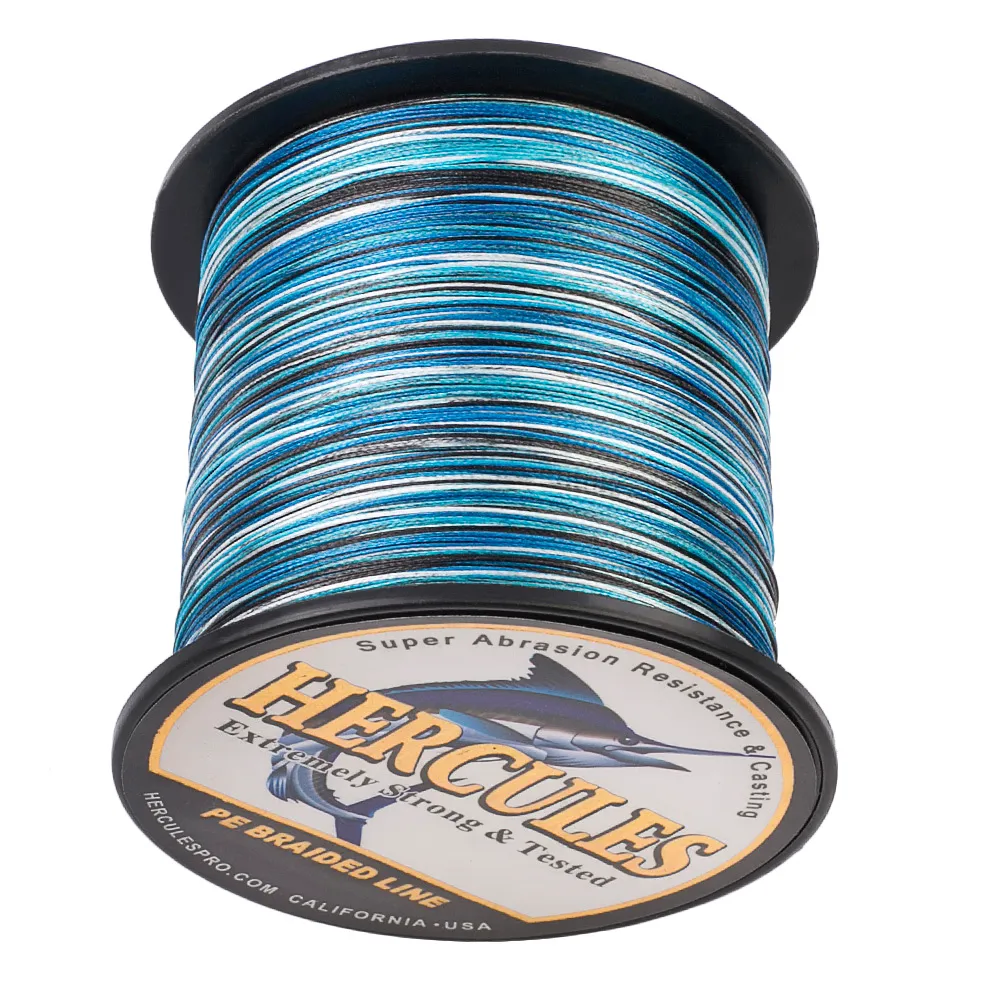Hercules New 8-Strand PE Braided Fishing Line 100M-2000M - Camo Green ...