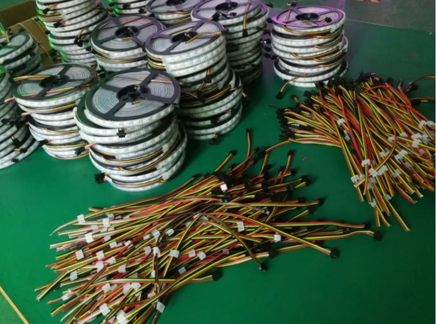 GS8208 RGB full color addressable LED flexible strip DC 12V with 30/60 ...