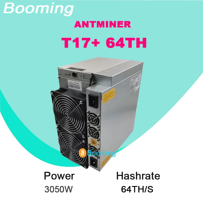 Upgraded Bitmain Antminer T17+ 64Th With All In One Heatsink For ...