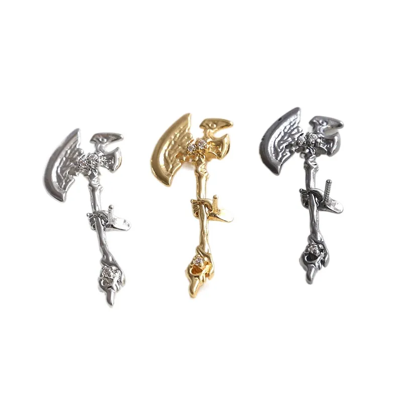 13 × 36 mm copper plated real gold battle axe hand-held DIY jewelry ...