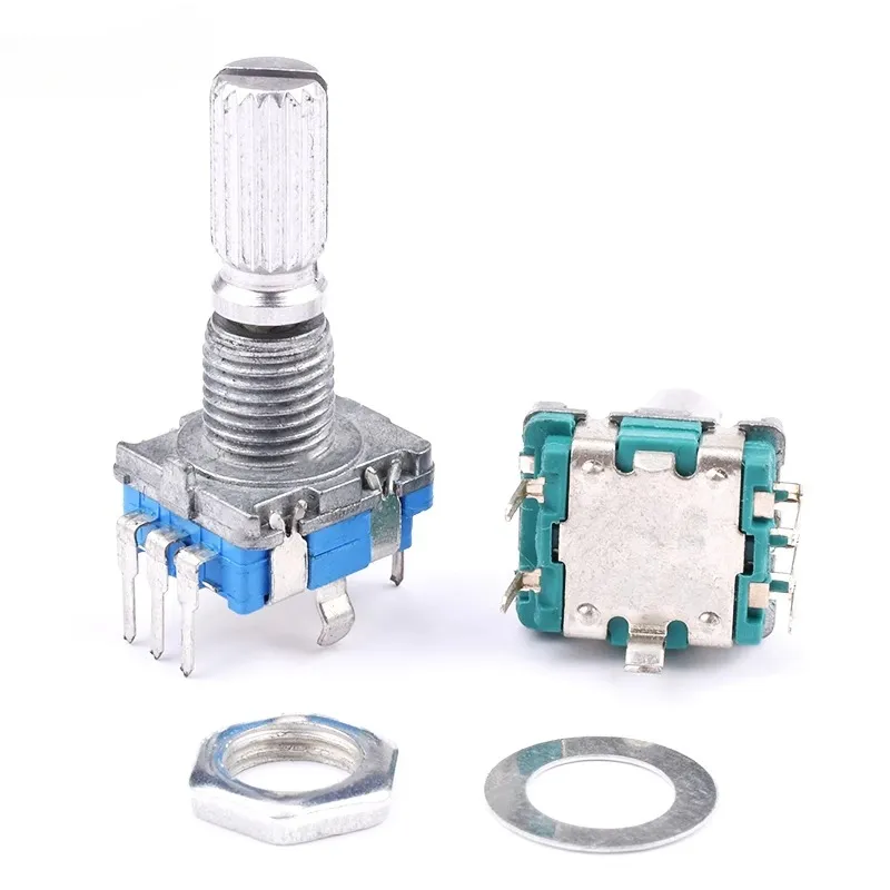 Ec11 Rotary Encoder Switch 15mm/20mm Plum Blossom Handle Half Shaft 20 ...