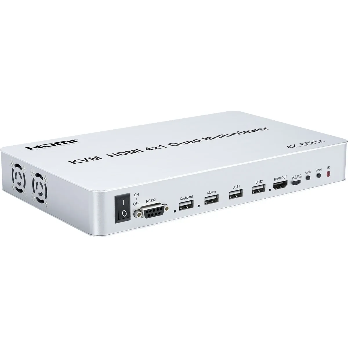 DHgate.com:4K HDMI KVM Switch w/ 4x1 Quad Multi-viewer 90/180°Flip USB ...