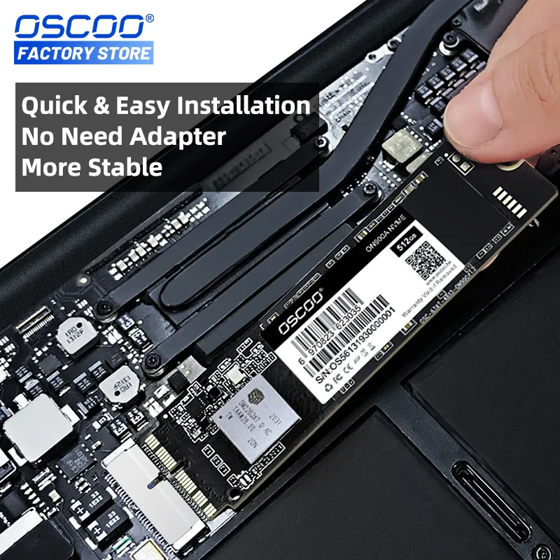 DHgate.com:OSCOO M.2 NVMe SSD for MacBook Air A1466 2017, Pro A1502 ...