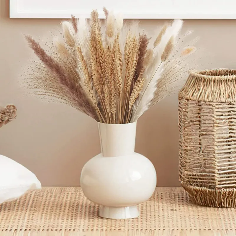 Pampas Grass Dried Lagurus Dried Reed Grass Bouquet Dried Flower Wheat ...