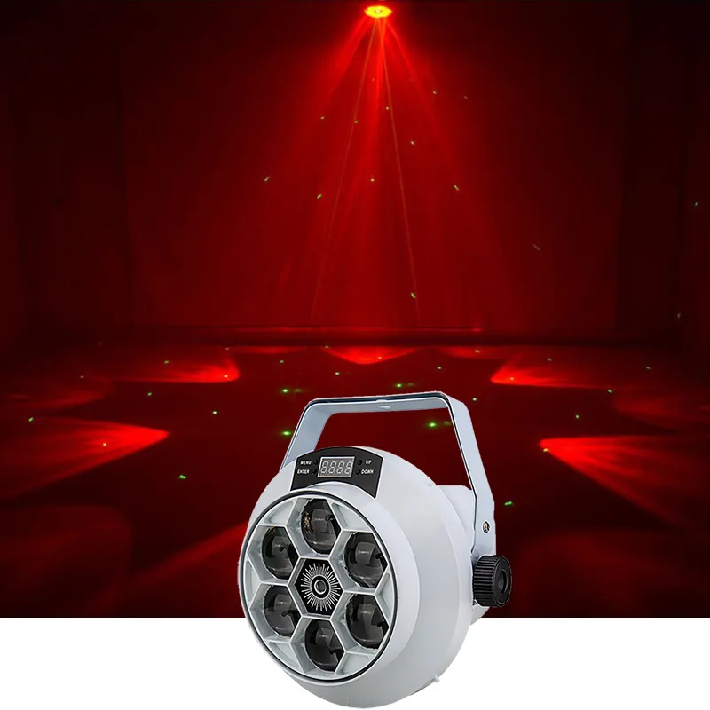 DHgate.com:6x12W RGBW Bee Eye LED Moving Head Light with Green Laser ...