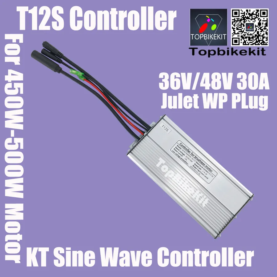 500W Ebike KT Controller Kit w/ KT-LCD11, Julet WP Plug, KT D12LPAS ...