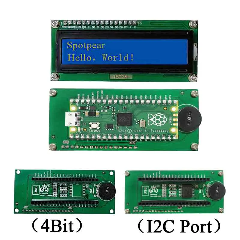 Led Display Raspberry Pi Compatible LCD1602 Module: 16x2 Character Screen With 4 Bit/I2C ...