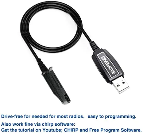 Baofeng PL2303 UV-9R Waterproof Drive-Free USB Programming Cable for ...