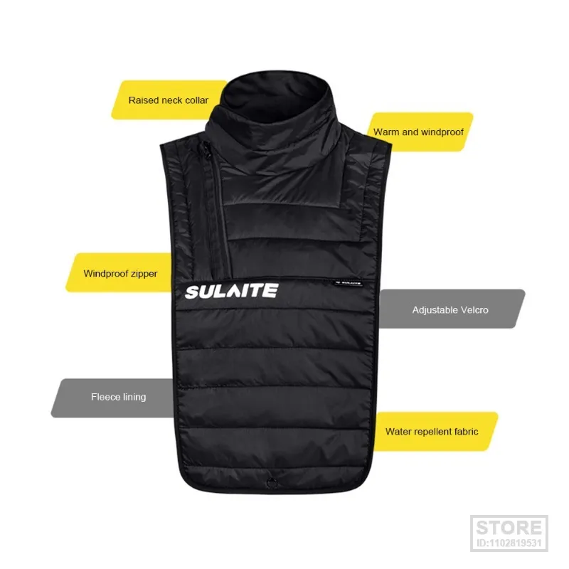 Polyester Full-Coverage Motorcycle Neck Warmer for Cold Weather Cycling ...