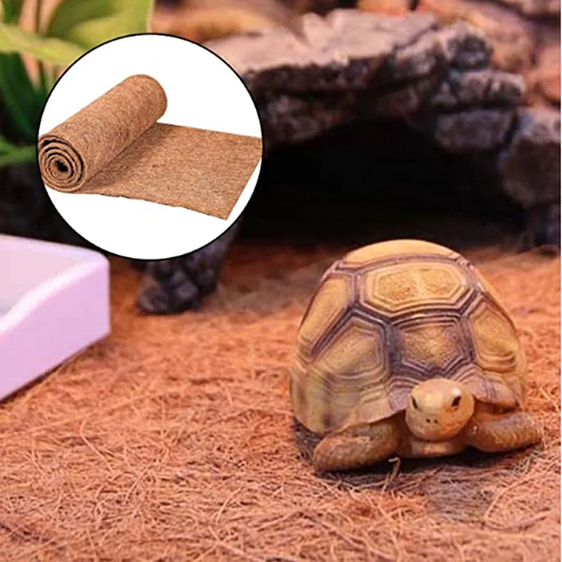 Plant Fiber Reptile Bedding Roll: Natural Reptile Mats for Terrariums ...