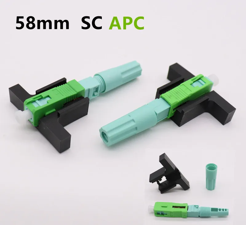 SC APC Fast Connector: 58MM SM Fiber Optic FTTH Cold Connector Tool 50 ...