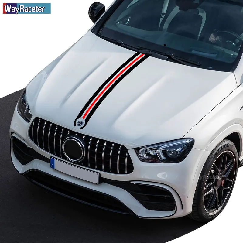 Striking Car Hood Sticker Decal Set for Mercedes Models: Enhance Your ...