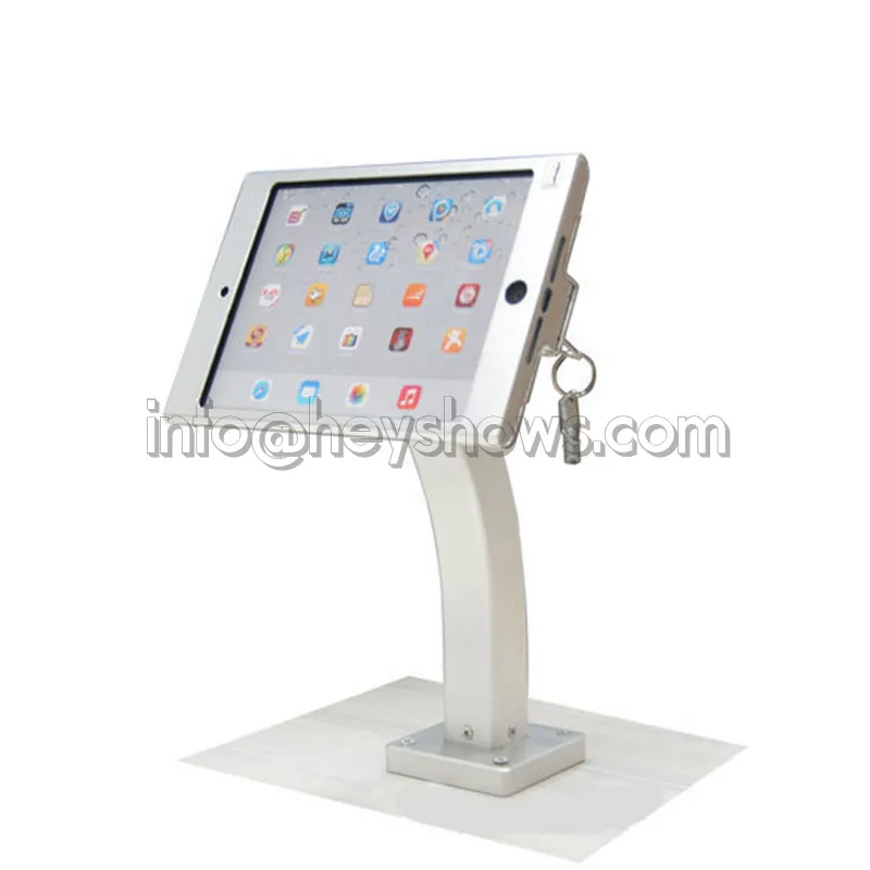 Aluminum Tablet Security Lock Wall Mount Kiosk Display Stand With Screw ...