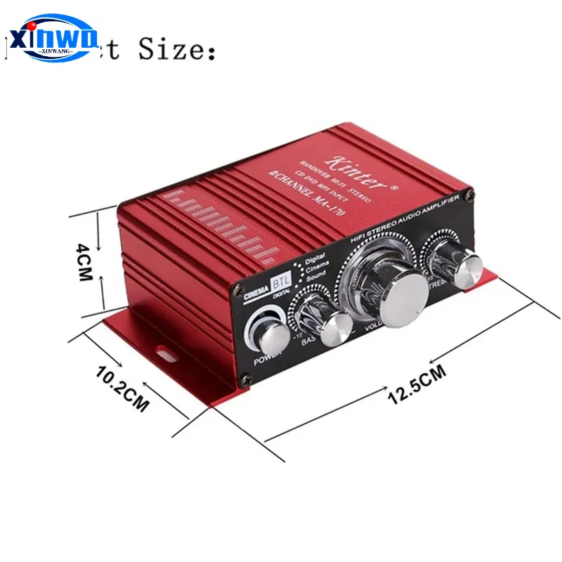Mini power amplifier home audio - 2 Channel, 20W, for Car, Arcade Games ...