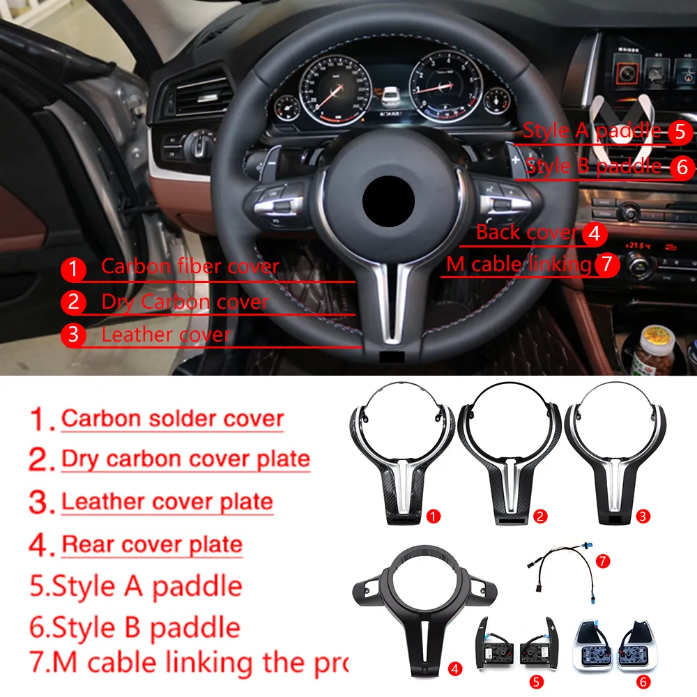 DHgate.com:Carbon Fiber Paddle Shifter Extension Kit for BMW F10 F11 ...