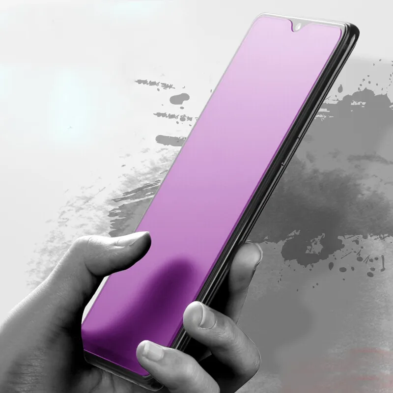 Anti Blue Matte Frosted Tempered Glass Screen Protector for Realme C21 ...