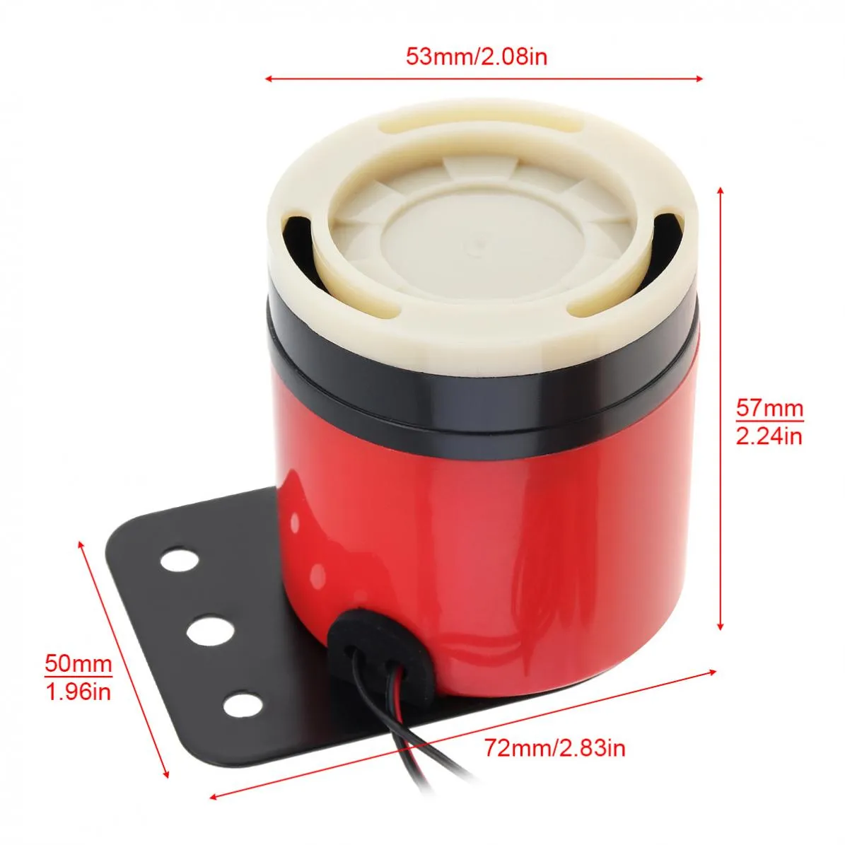 12V 24V Vehicle Reverse Alarm Speaker Auto Backup Warning Beeper Horn ...
