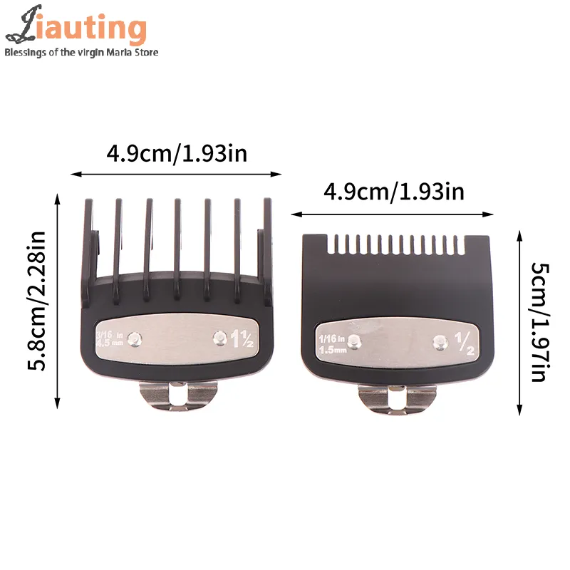 DHgate.com:2-Pack Standard Electric Hair Clipper Guide Combs (1.5mm + 4 ...