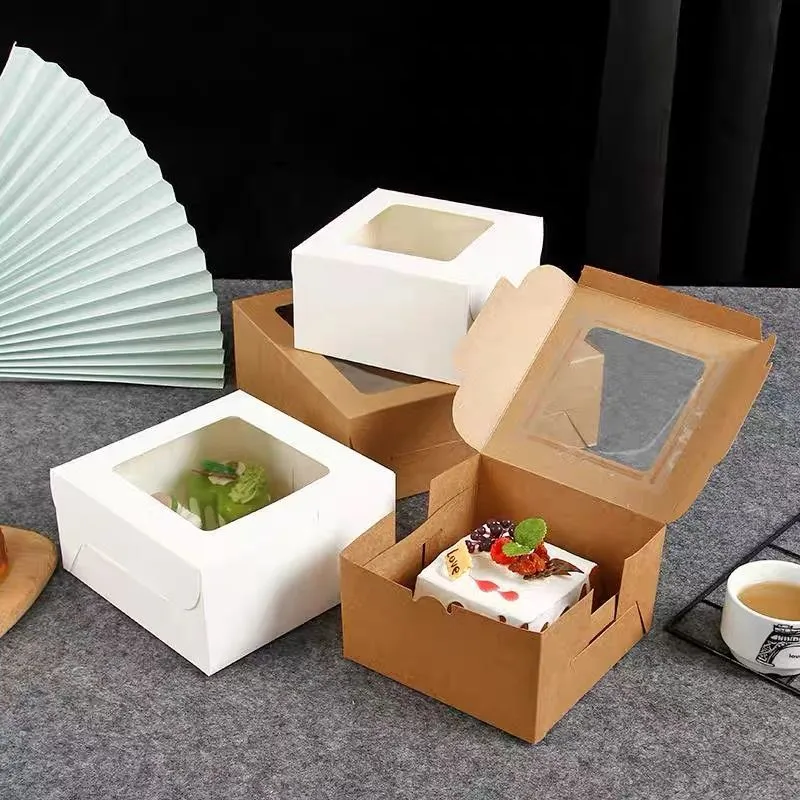 Cake Boxes with Window: Bakery Packaging for Cakes & Pastries, Durable ...