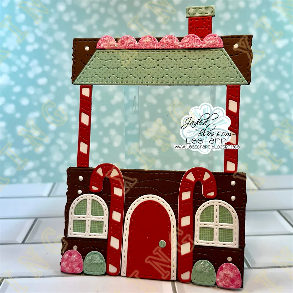 Gingerbread House Building Booth Die Add Ons New Card Series Scrapbook ...