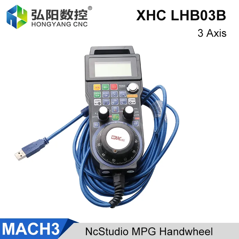 Wholesale XHC Ncstudio LHB03B 3 Axis USB Remote Control Handle CNC Hand Pulse Generator MPG ...