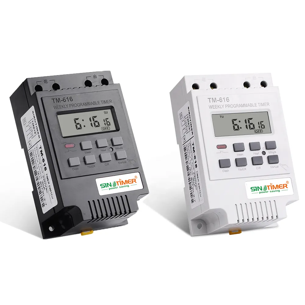 Heavy-Duty 30A Time Relay, 7-Day Programmable Digital Timer Switch with ...