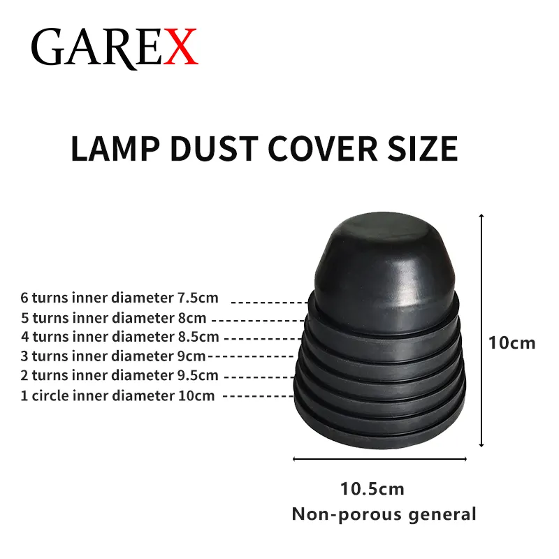 LED Headlamp Dust Cover with 100 mm Universal Adjustable Rubber Sealing ...