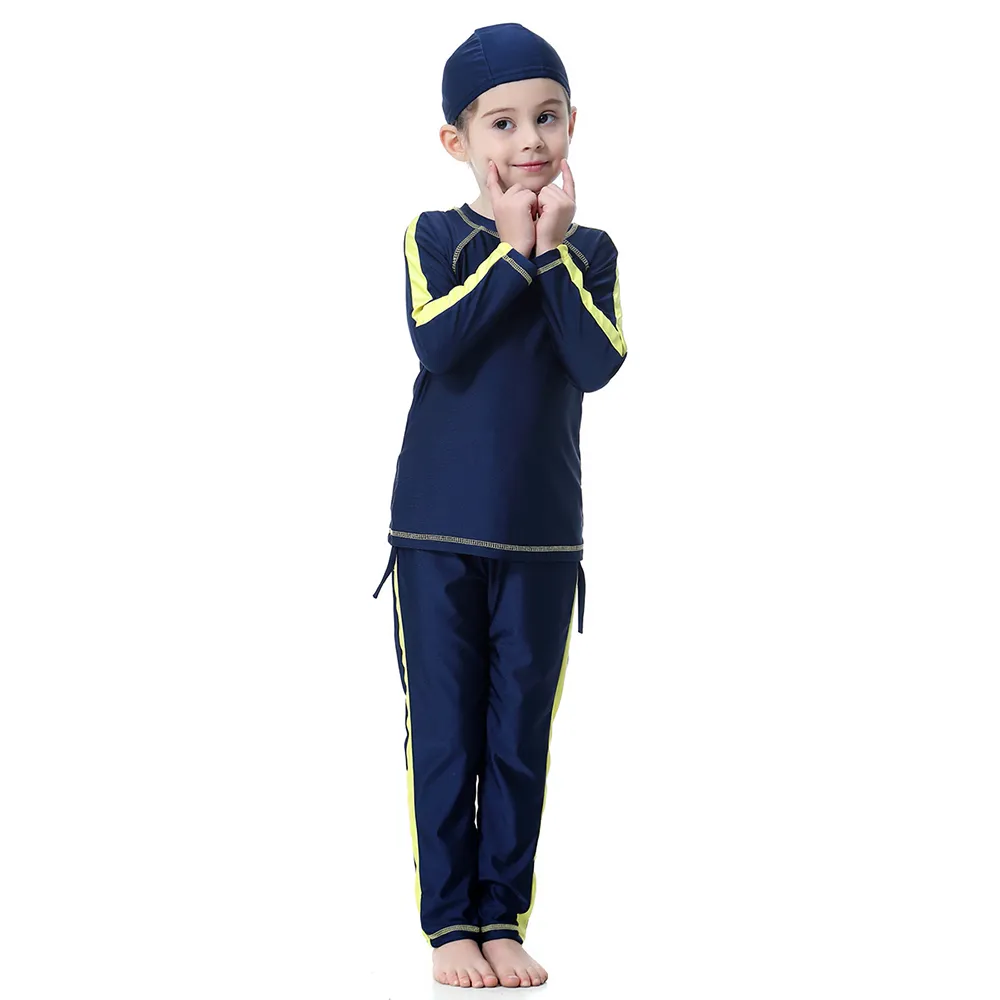 Muslim Swim Wear: Modest Black Full Coverage Swimsuit For Girls Long ...
