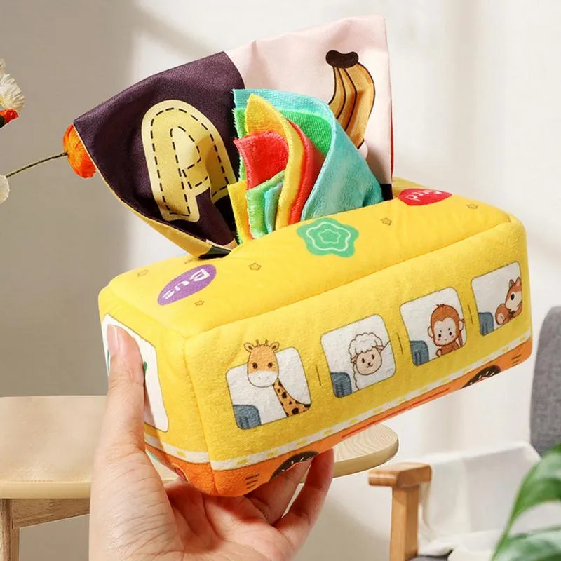 DHgate.com:Montessori Sensory Cloth Toy, Interactive Baby Tissue Box ...