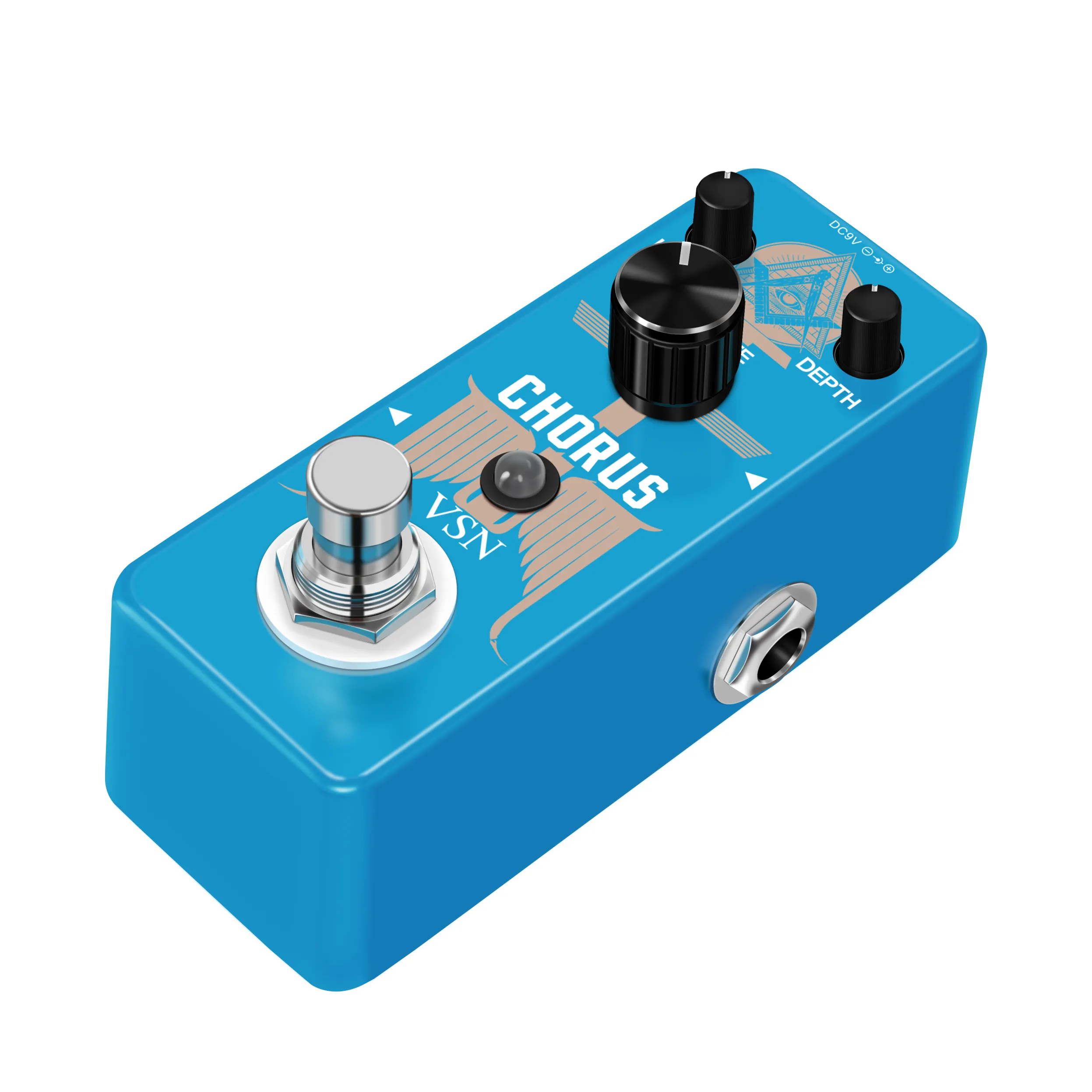 VSN Chorus-304 Guitar Analog Chorus Effect Pedal: Depth & Level Knobs ...