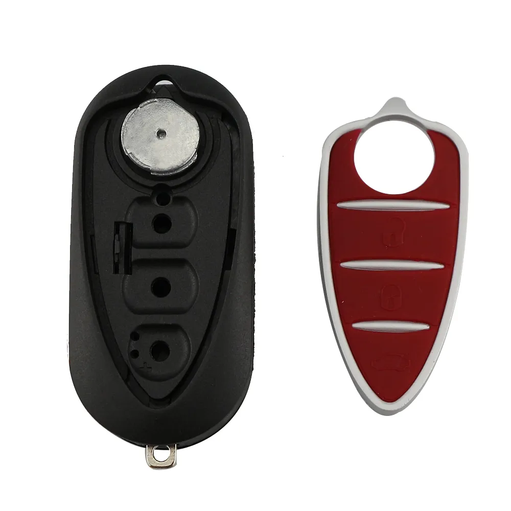 DHgate.com:YIQIXIN Leather Car Key Case Cover, 3-Button Smart Remote Replacement Shell Pad ...