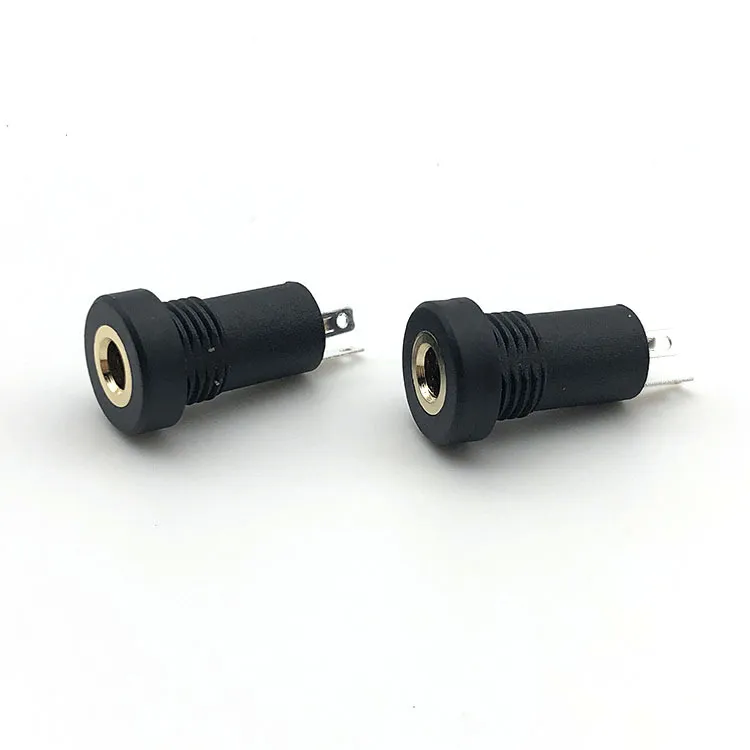 PJ-392A 3 Pin 3.5mm Audio Jack Socket 3 Pole Stereo Panel Mount ...