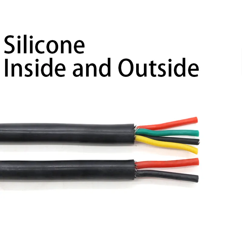High Temp Silicone Rubber Insulated Flexible Shielded Copper Wire Cable ...