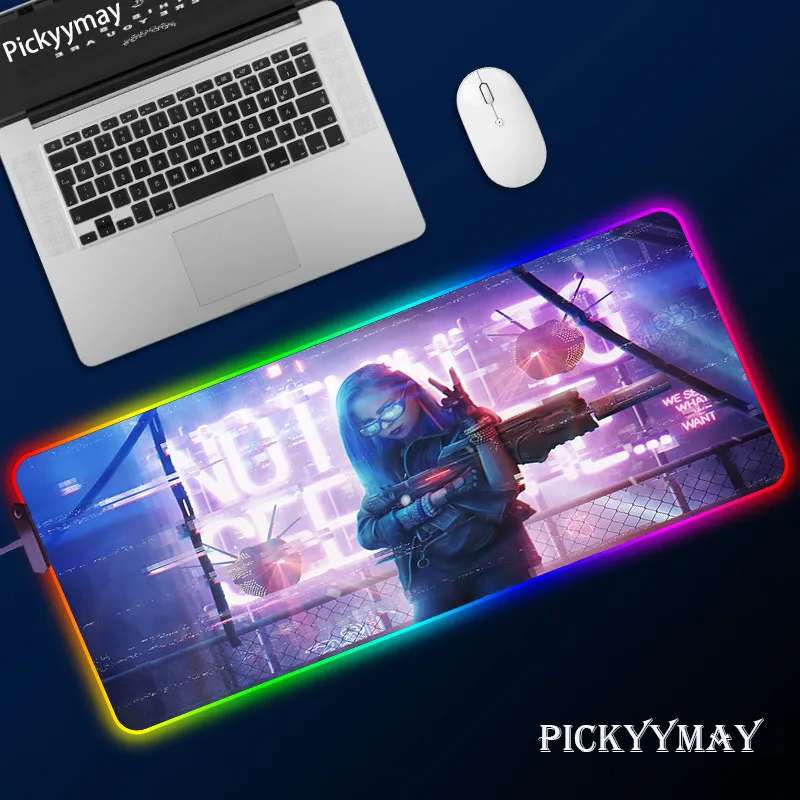 Large RGB Mouse Pad XXL Gaming Desk Pad with LED Backlit for PC from ...