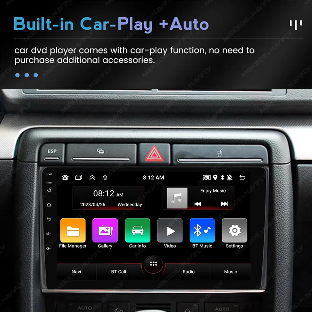 DHgate.com:MEKEDE Android 13 Car Stereo System for Audi A4 B6 B7 S4 RS4 ...