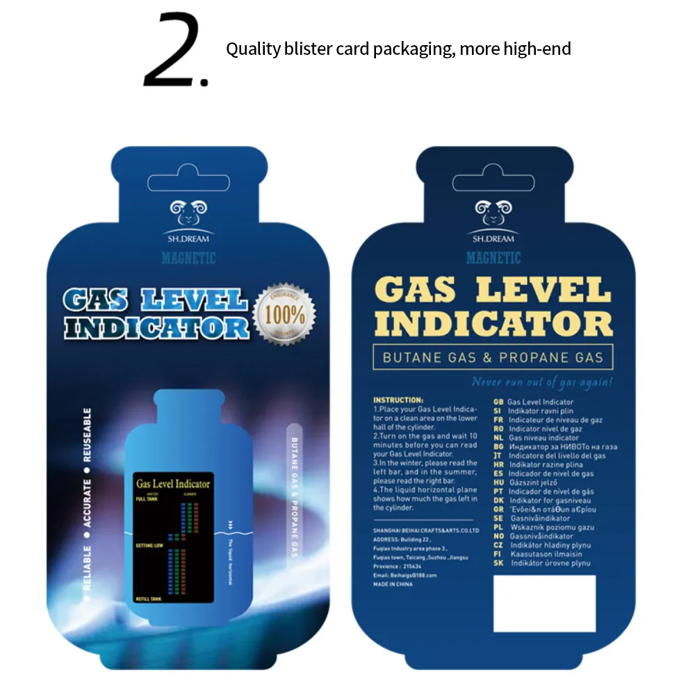 Magnetic Gas Level Indicator Gauge for Propane Butane Fuel Gas Tank ...