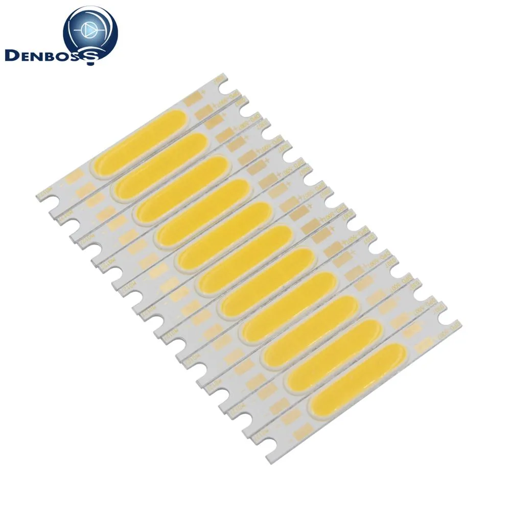 COB Light Strip 50mm LED COB Chip, 3W 5W 9V High Lumen Flip Chip LED ...