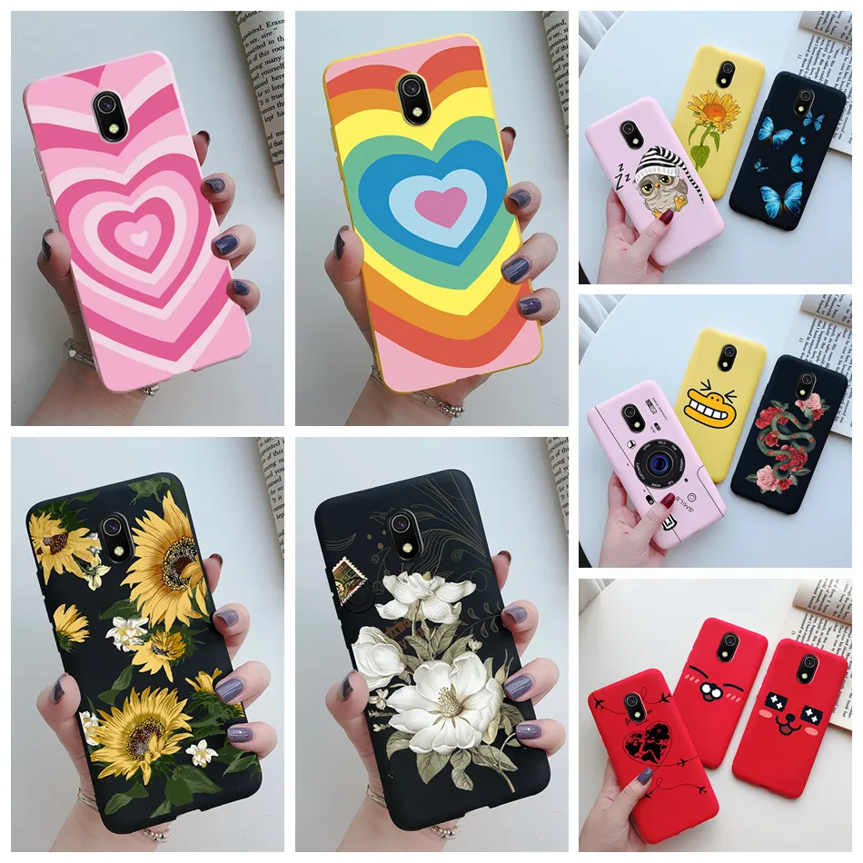 Sunflower Love Heart Xiaomi Redmi 8A Phone Case, Slim Protective ...