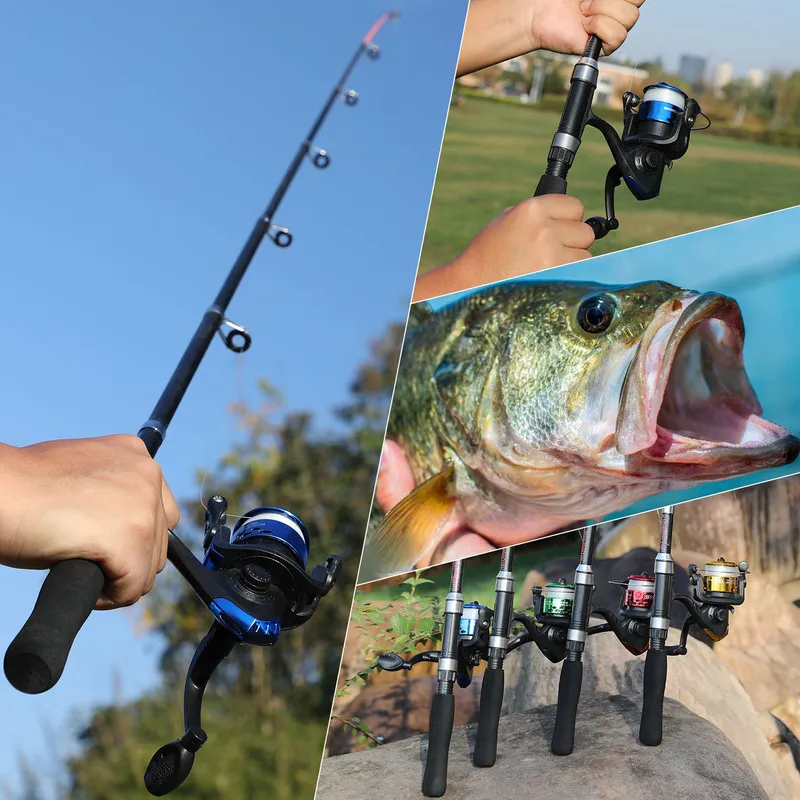DHgate.com:7 Sections Spinning Rod + 3BB Spinning Fishing Reel Carbon ...