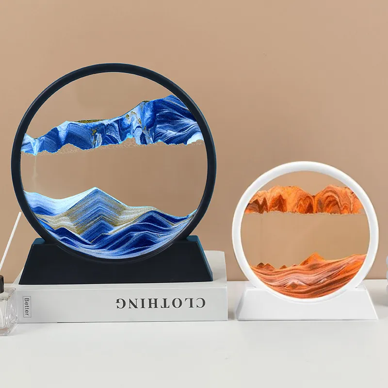 3D Moving Sand Art Painting Hourglass Deep Sea Sandscape Quicksand ...