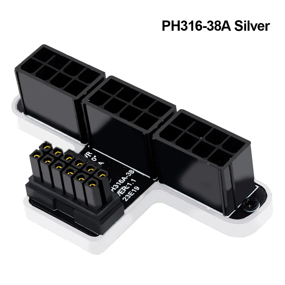 12VHPWR To PCIe Adapter: 180 Degree Turn Connector For ATX3.0 Graphics ...
