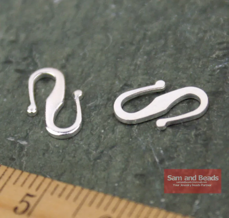 30-Pack S Shape Toggle Hook Clasps, 11.5x7mm, Gold/Silver/Bronze Plated ...