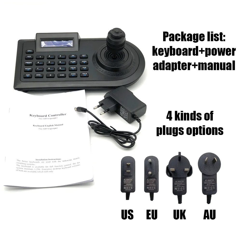 DHgate.com:4D Joystick Keyboard Controller for RS485 Analog AHD Dome ...