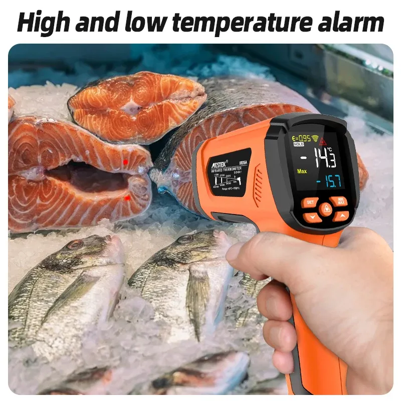 Non-Contact IR Thermometer, Wide Range Measurement for Industry & Lab ...