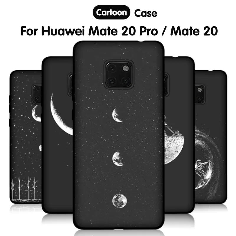 Soft TPU Silicone Case for Huawei Mate 20/Pro/20X with Cute Pattern ...